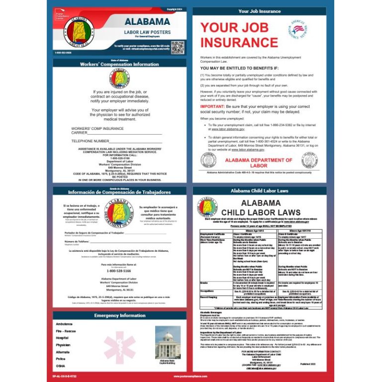 Alabama State & Federal Labor Law Posters For Sale | PCC