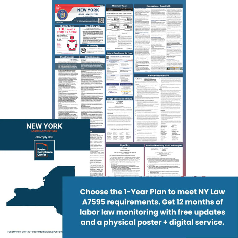 New York State & Federal Labor Law Posters For Sale | PCC