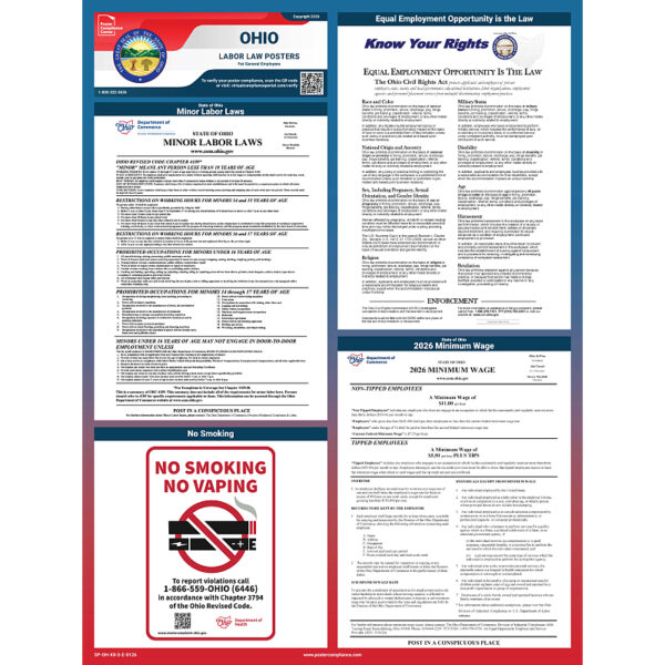 Ohio State & Federal Labor Law Posters For Sale | PCC
