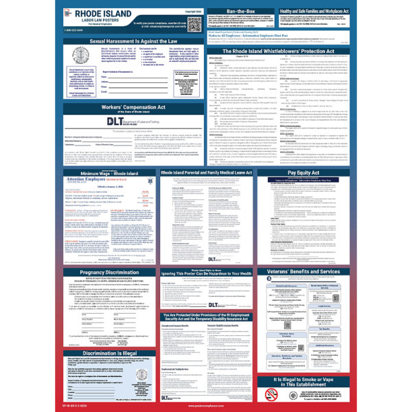 Rhode Island State & Federal Labor Law Posters For Sale